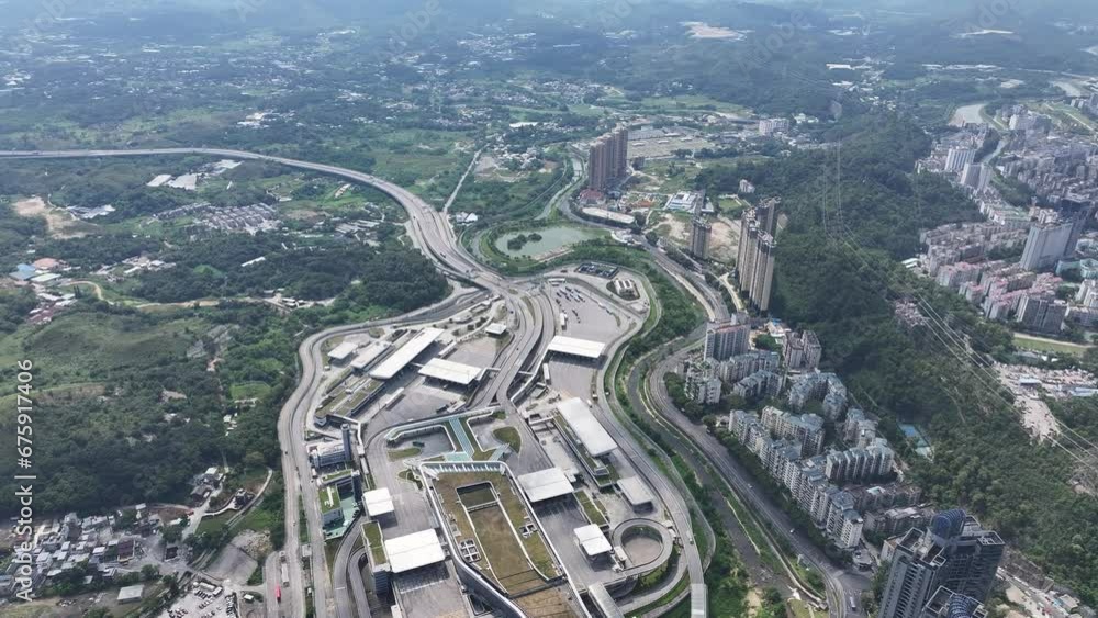 Heung Yuen Wai Liantang Checkpoint for vehicular traffic traveling ...