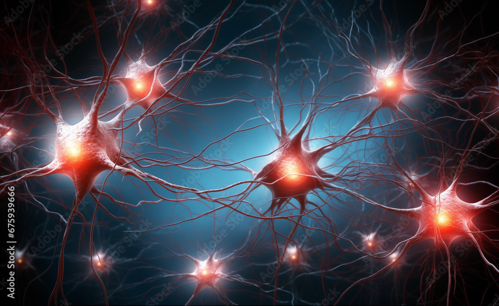 Human brain stimulation or activity with neurons, Neurology, neuronal ...