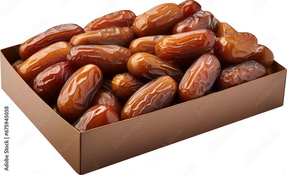 Box of dates transparent background PNG clipart Stock Photo | Adobe Stock