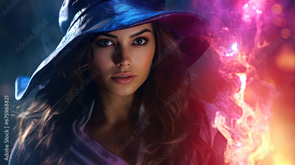 Enchantress in Colors: A Stunning and Vibrant Portrayal of a Mystical ...