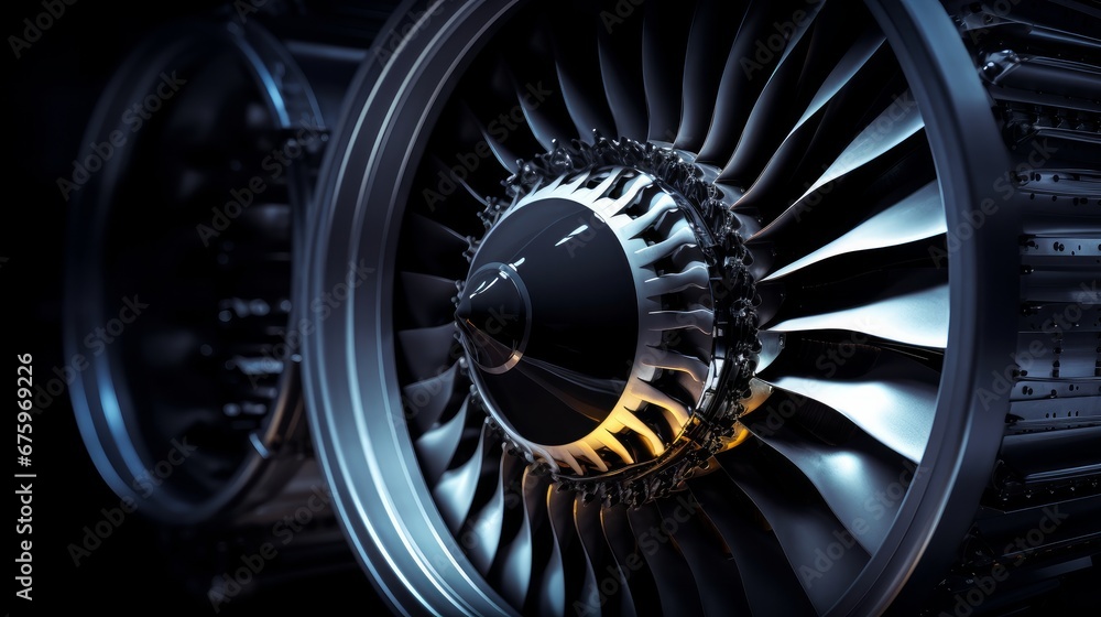 Explore the cutting-edge technology of a modern turbofan engine with ...