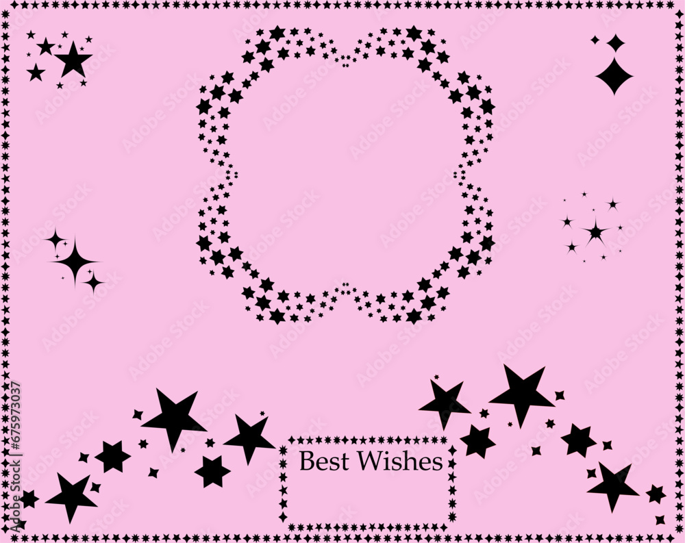 shining and glowing stars, sparkle star frame and stars with festive ...