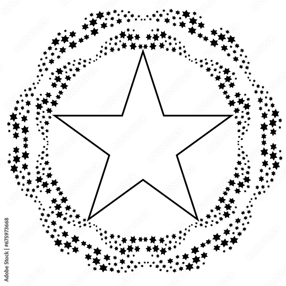 shining and glowing stars, sparkle star frame and stars with festive ...