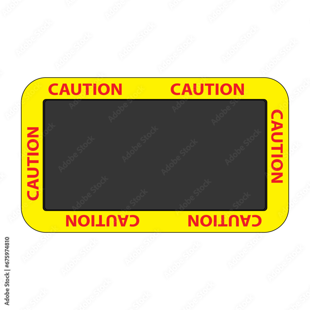 Caution vector sign. caution and keep out, do not enter and danger zone ...