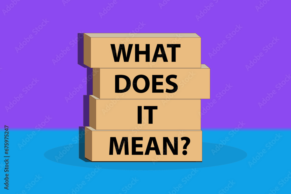 what does it mean Concept. cube words. vector illustration. Concept ...