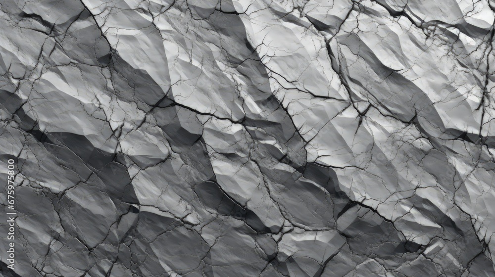 Black white. Rock texture. Cracked mountain surface. Close-up. 3d ...