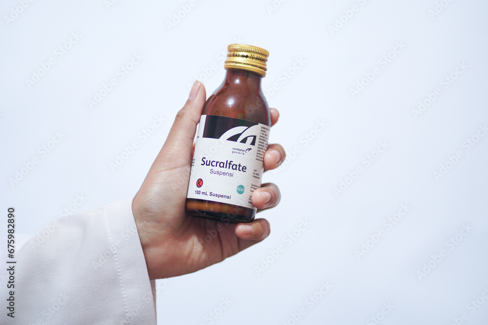 Balikpapan, 1 October 23. Sucralfate medication used to treat stomach ...