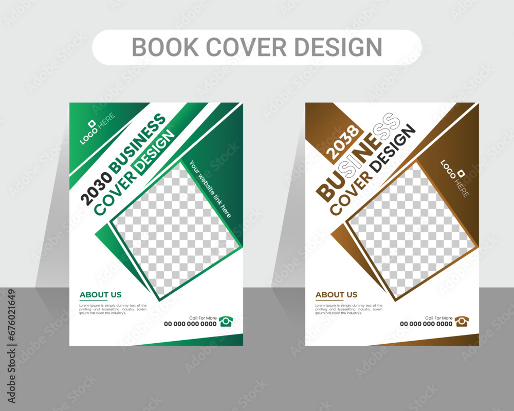 Abstract minimalist creative business book cover design, Vector modern ...