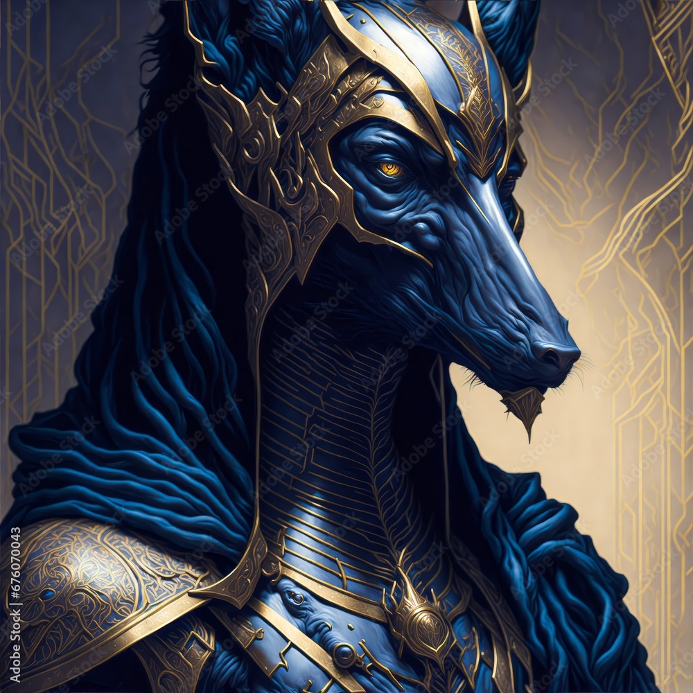 Anubis Egyptian god of Funerals, Embalming, and Protector of the Dead ...