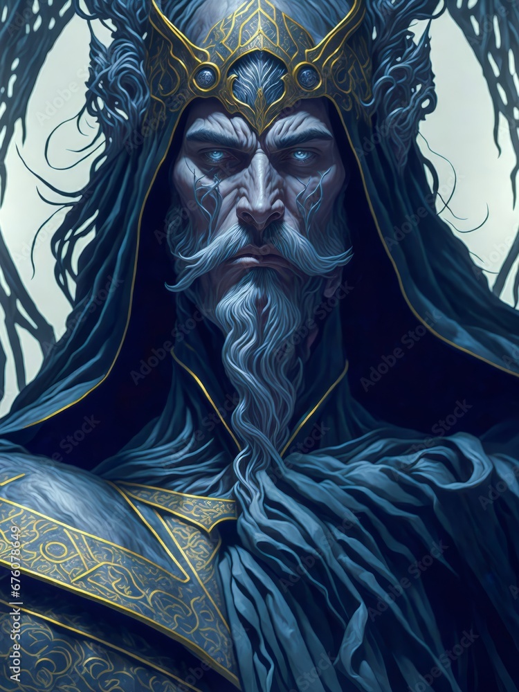 Heimdallr Norse God and Guardian of the Bifröst Bridge. Abstract ...