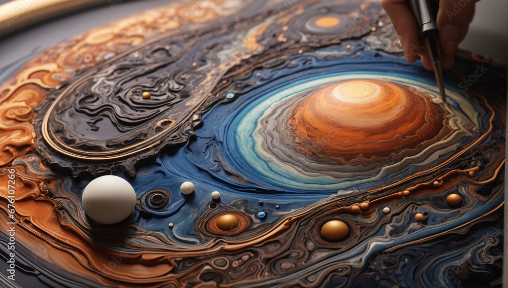 Create a meticulous and close-up representation that highlights the ...