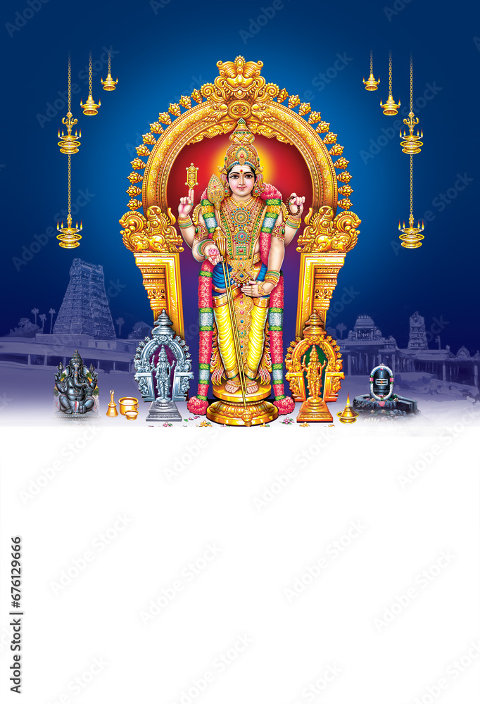 Hindu god thiruchendur murugan, Muruga, Shanmuga, Murugan digital art ...