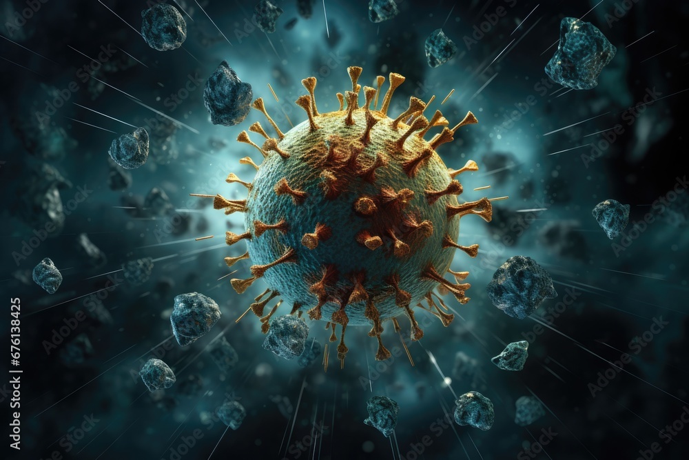 Virus, microscopic infectious agent, nucleic acid, rna dna ...