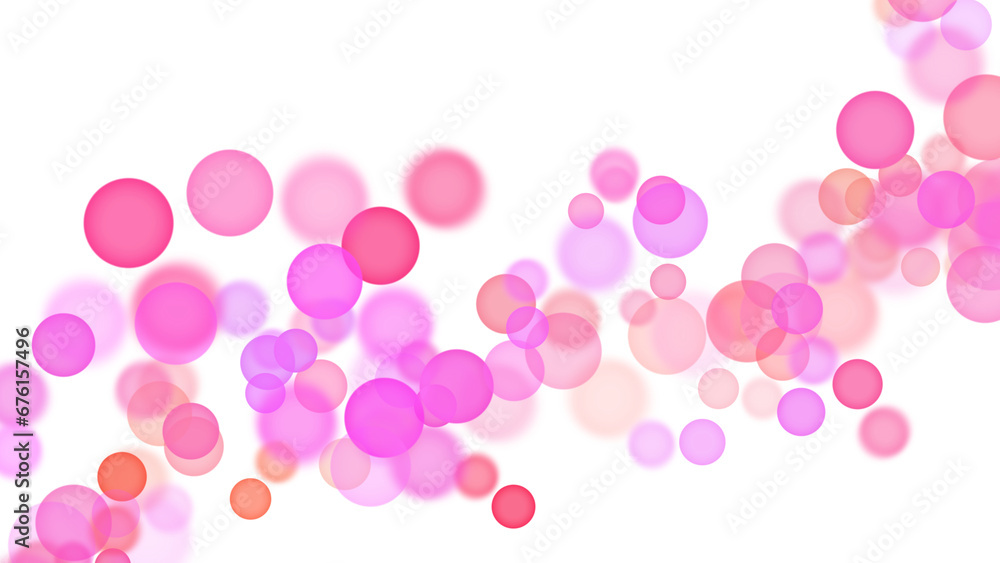 Backgroundless light. Bokeh lights with transparent background. Pink circular lights. Bokeh ...