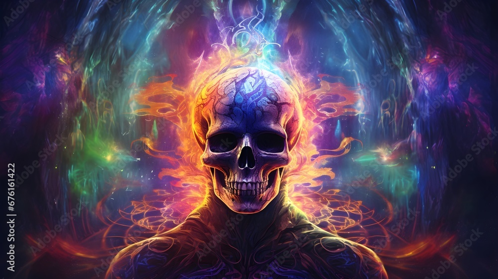 Psychedelic Enlightenment To Another Dimension In The 5D. Created with ...