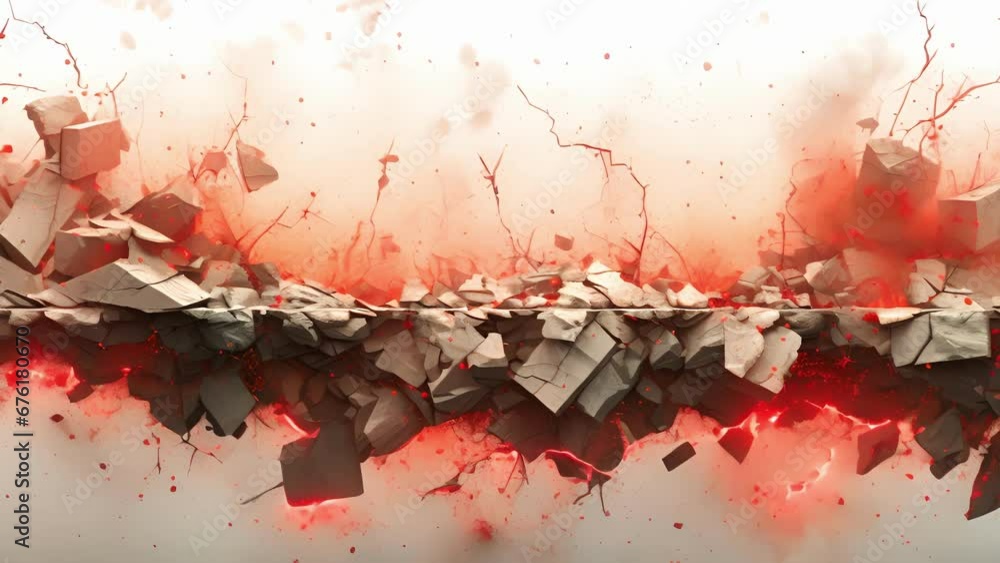 Walls begin to rock and sway as the land is wracked by the terrifying ...