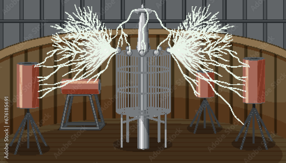 Photo & Art Print Nikola Tesla's Magnifying Transmitter Experiment: A ...