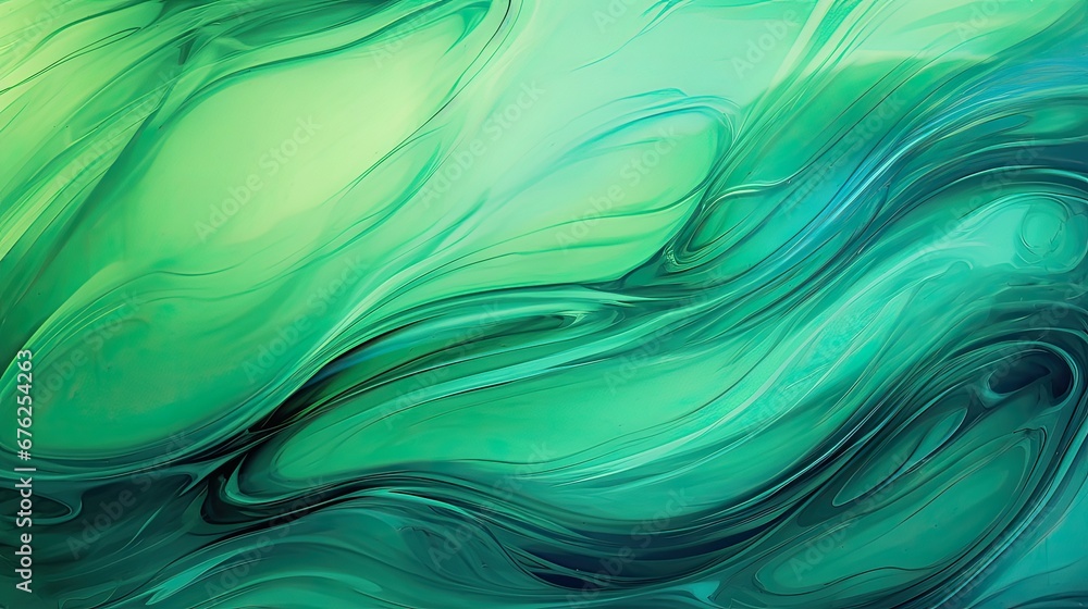 Aqua and Green abstract background which patterns remind of invasive ...