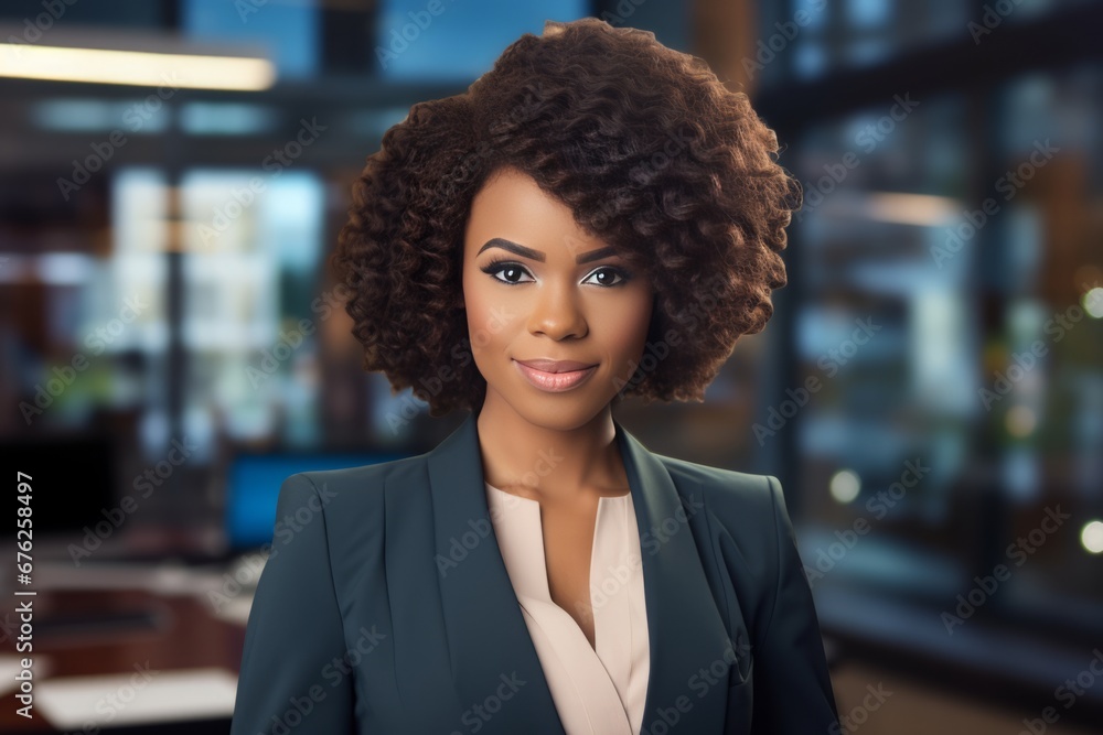 Black Female News Reporter Live Broadcasting Professional Journalism ...