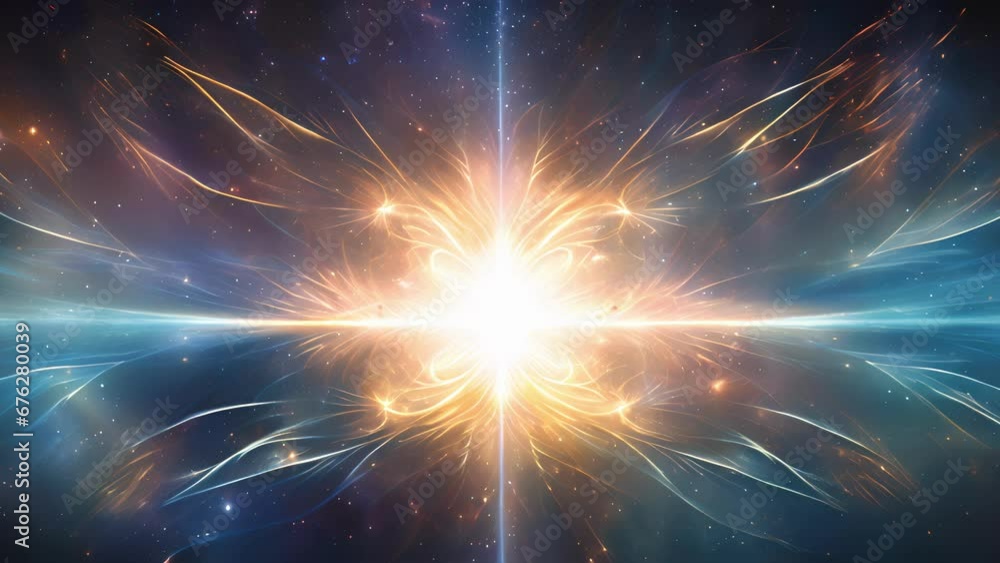 Seven streams of shimmering galactic energy flow from an ancient ...
