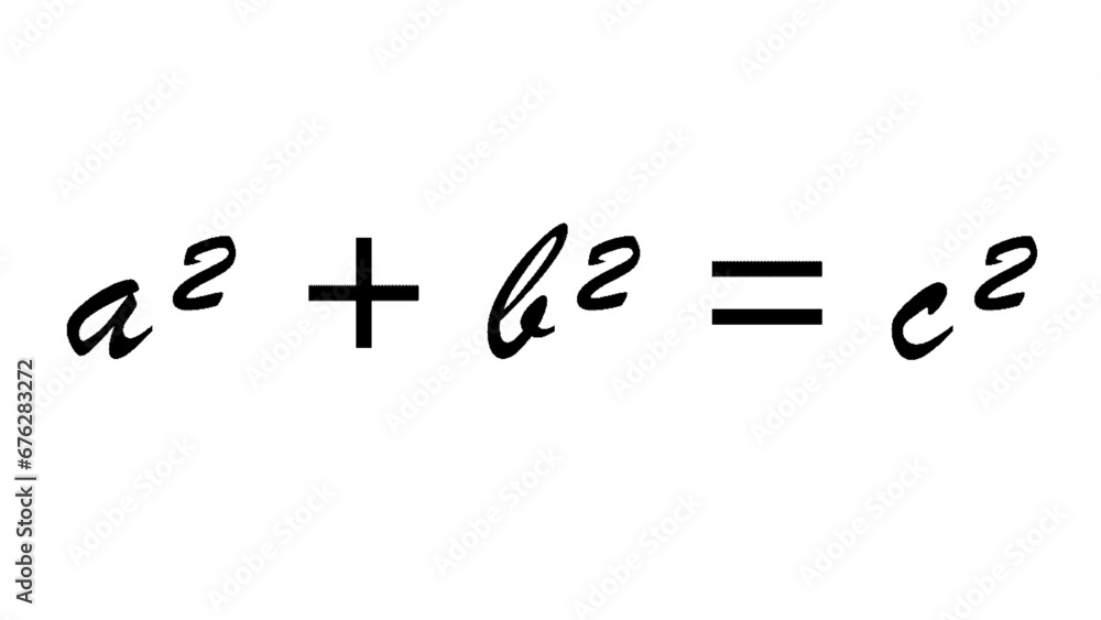 Pythagorean theorem Famous mathematical formula for calculating the ...