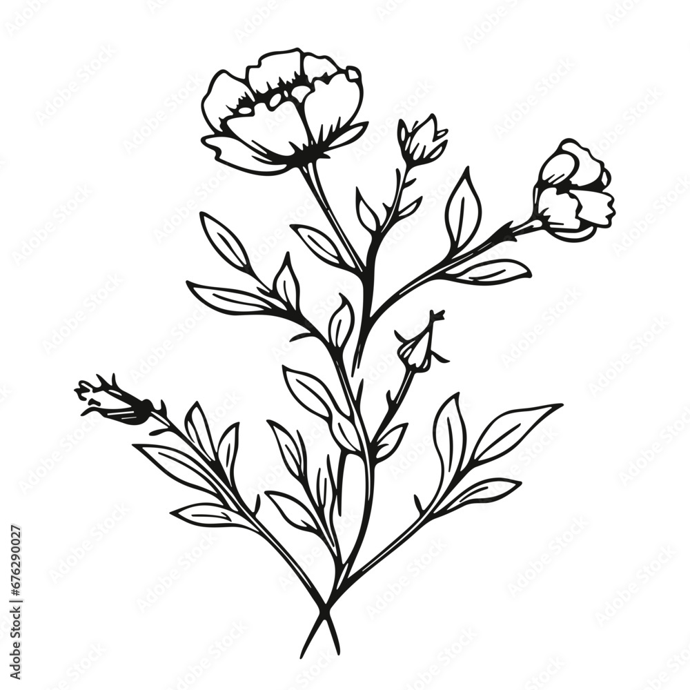 line drawing, line art png, line art prints, spring clipart, line art ...
