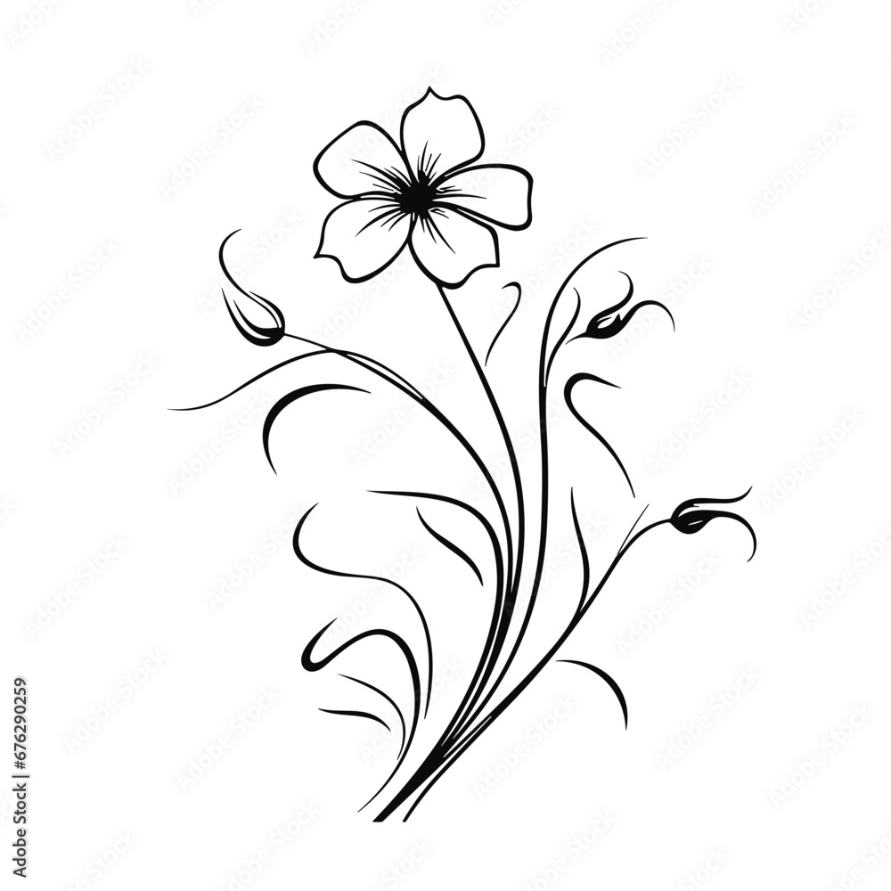 line drawing, line art png, line art prints, spring clipart, line art ...