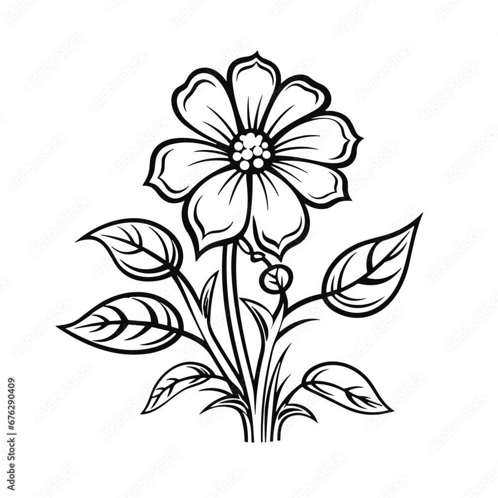 Vecteur Stock line drawing, line art png, line art prints, spring ...