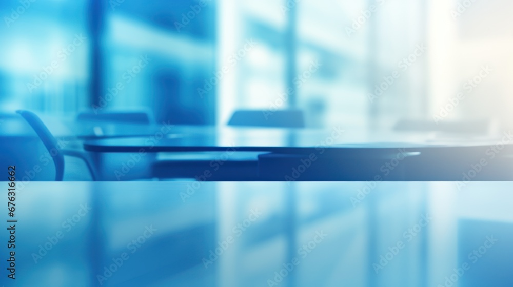 abstract Blue background of a light modern office interior,background ...