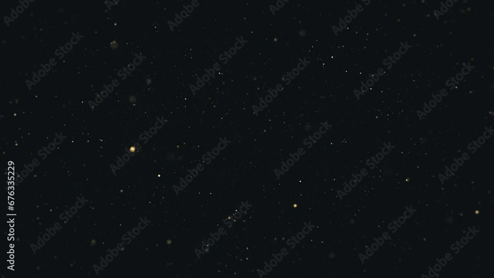 Thin Particles Floating In Fluid Space Background/ 4k animation of an ...