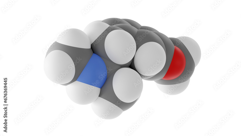 mdma molecule, ecstasy, molecular structure, isolated 3d model van der ...
