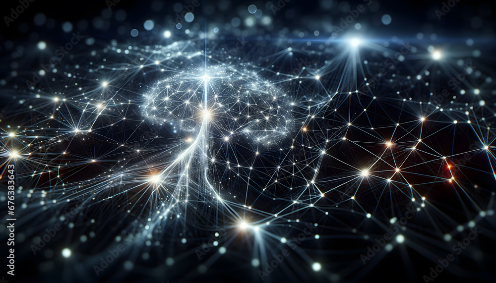 Neural Network Complexity A Visualization Of Ai Connectivity Generative Ai Stock Illustration