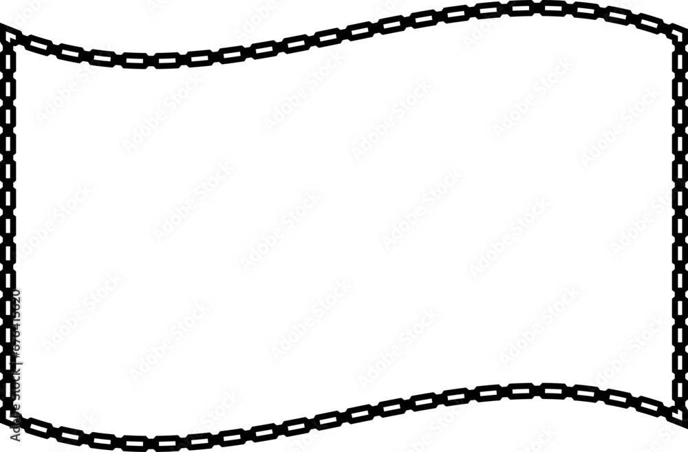 Rectangle shape Chain round frame Chain let design texture decorative ...