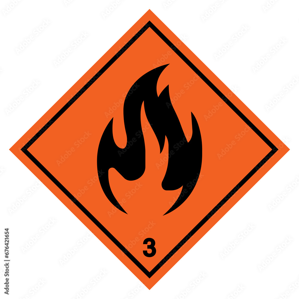 Flammable Liquid Symbol Sign ,Vector Illustration, Isolate On White ...