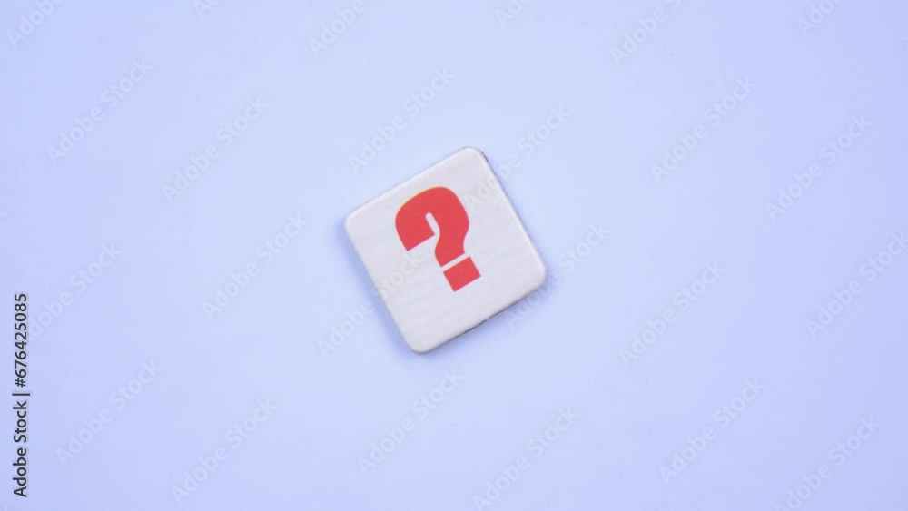 Animated Question Mark on White Background. Isolated Question Mark ...