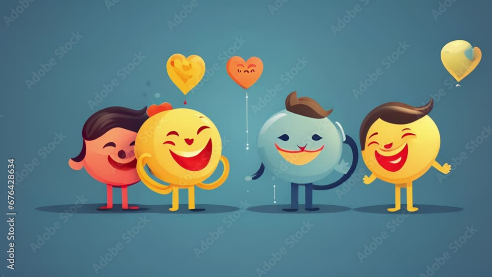 A characters mood swings are visually depicted by their body ...