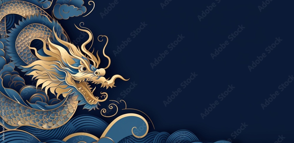 Happy New Year, 2024, Blue Dragon, Zodiac sign year of the Blue Dragon ...