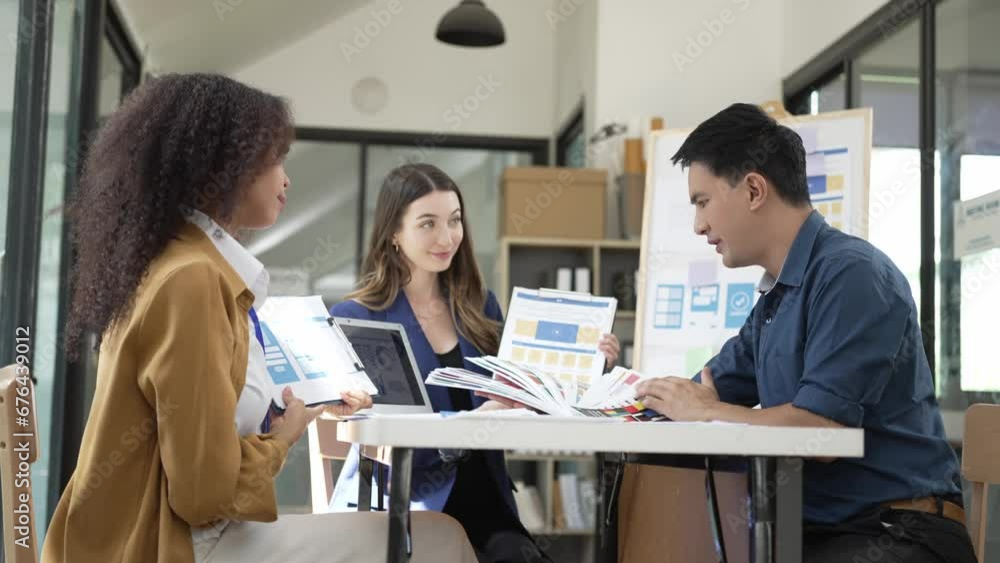 ux developers and ui designers brainstorm prototype layouts for mobile ...