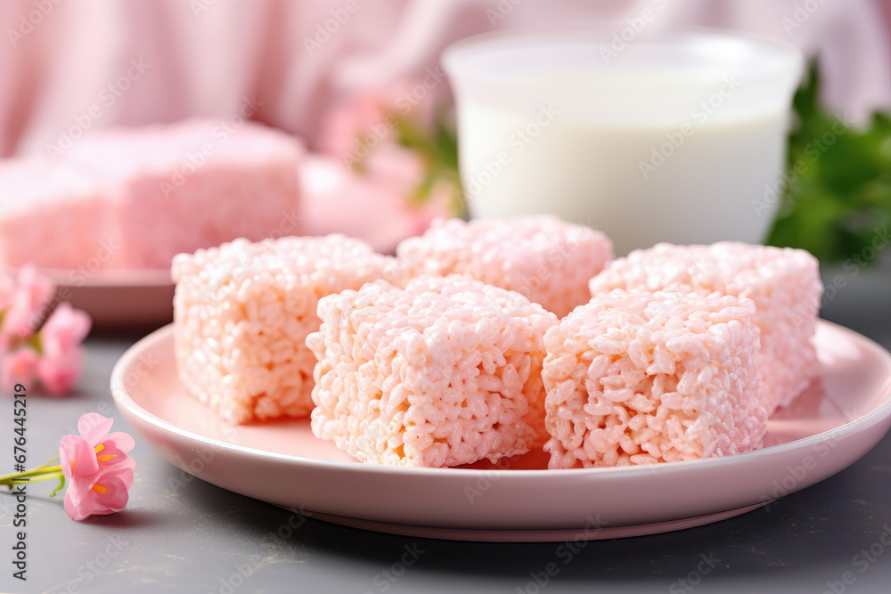 Cute valentines day rice krispy treat cookies. Delicious sweet rice ...