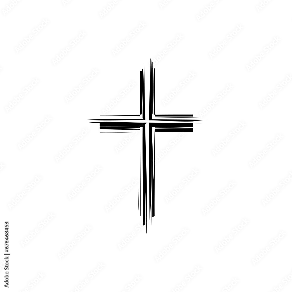 Cross, Holy Cross, Symbol Cross, Black Cross, Tattoo Cross, Vector ...