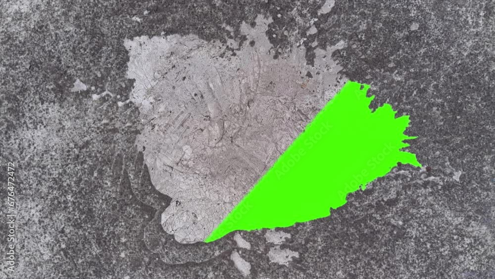 4k Uneven texture of torn effect animation green screen chroma key on ...