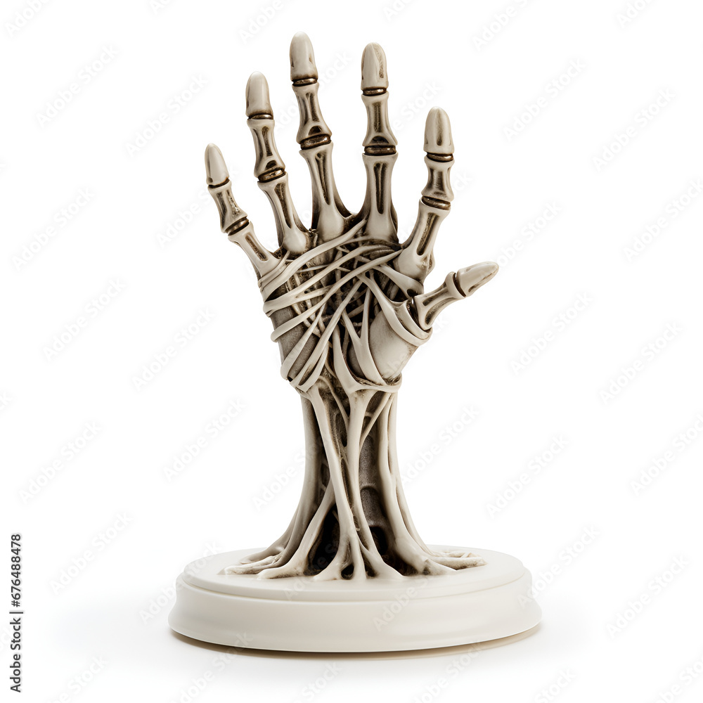 Realistic Style Skeleton Hand Halloween Skeleton Hand No Background ...
