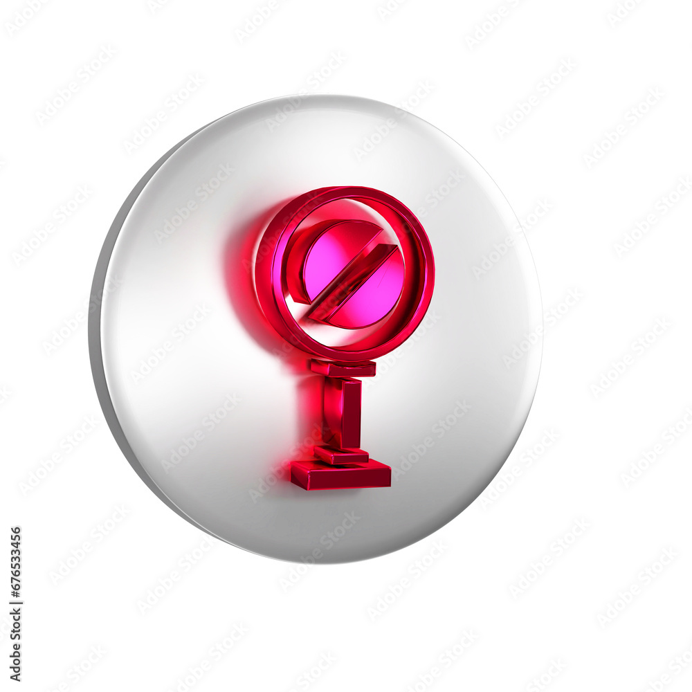Red Stop sign icon isolated on transparent background. Traffic ...