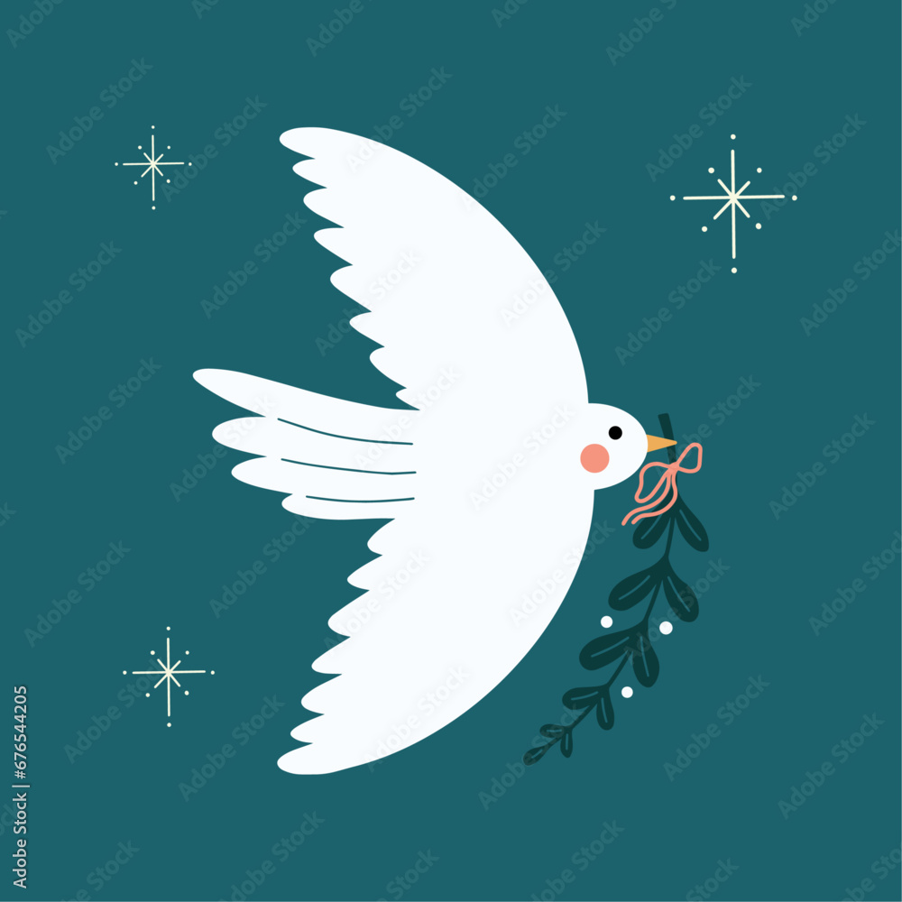 International world day of peace concept design, vector cartoon ...