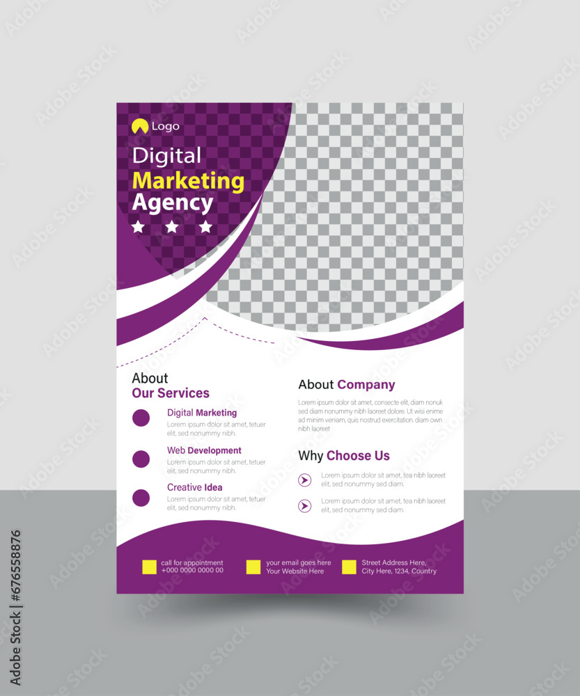 Corporate Flyer template This Corporate Flyer template is clean and ...