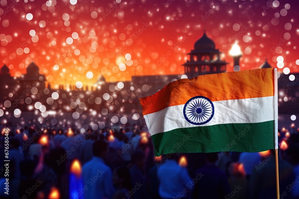 India Independence Day. Website banner and greeting card design ...