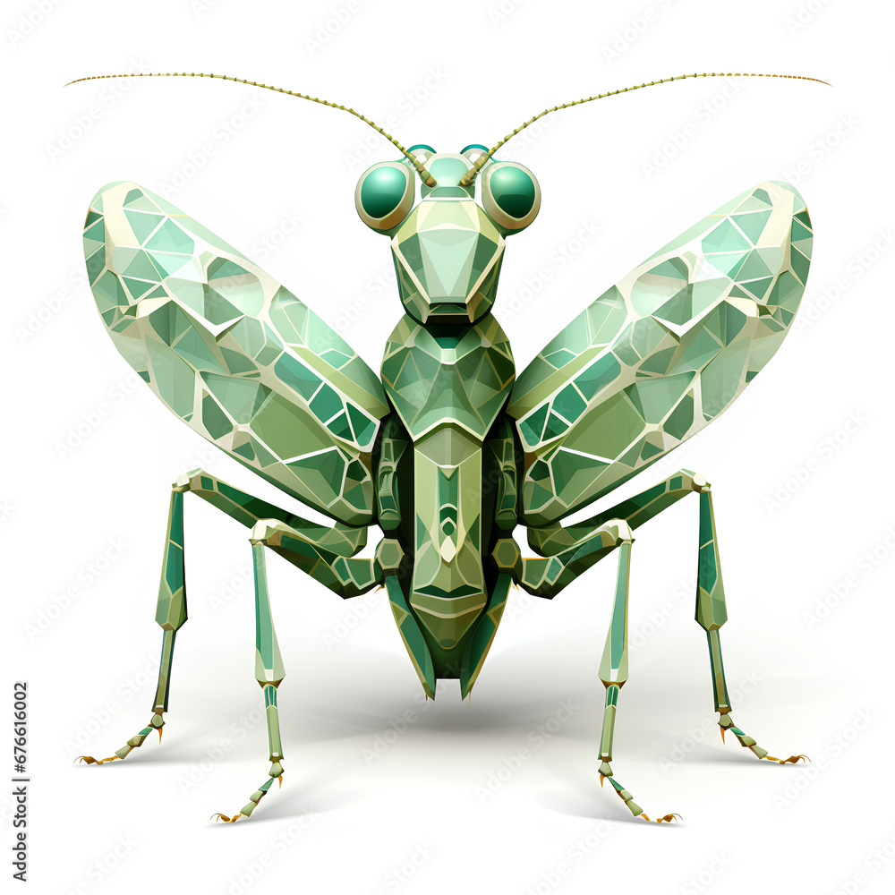 geometric nature pattern, grasshopper, very detailed, 3D, ultra ...