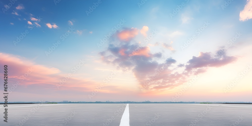 Empty Path to Exploration, Wide Angle Shot for PPTs and Presentations ...