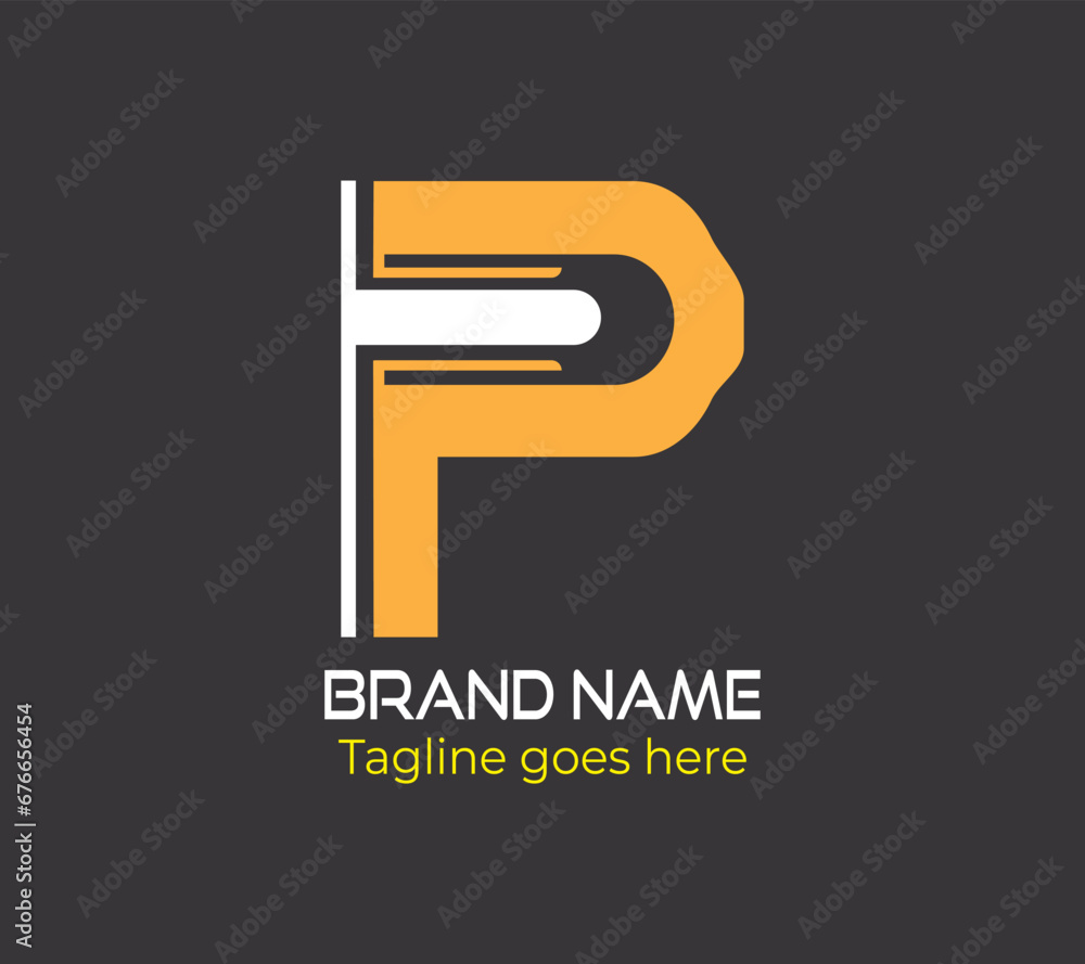 P Letter logo. EPS file. Editable Color. CMYK Color mode. Free Font ...