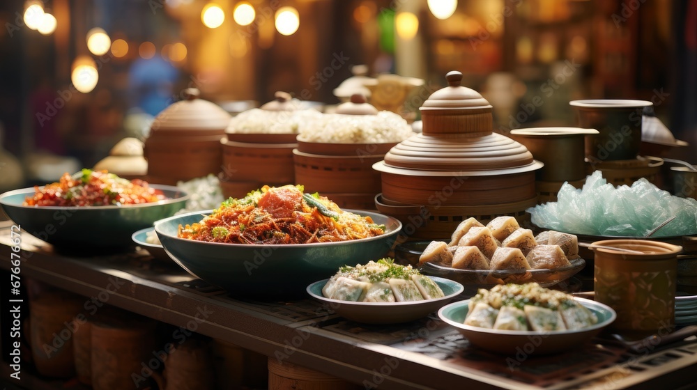 Vintage Tone Blur Image Food Stall , Wallpaper Pictures, Background Hd ...